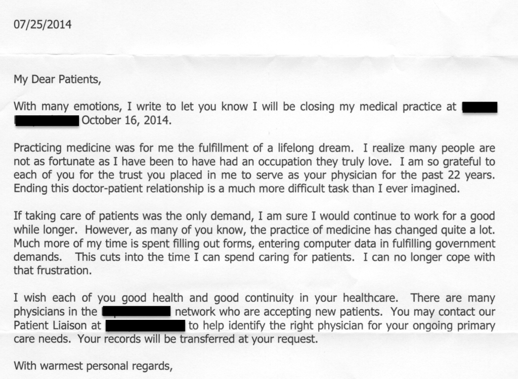 A letter to patients and caregivers — Improving US healthcare is a team ...